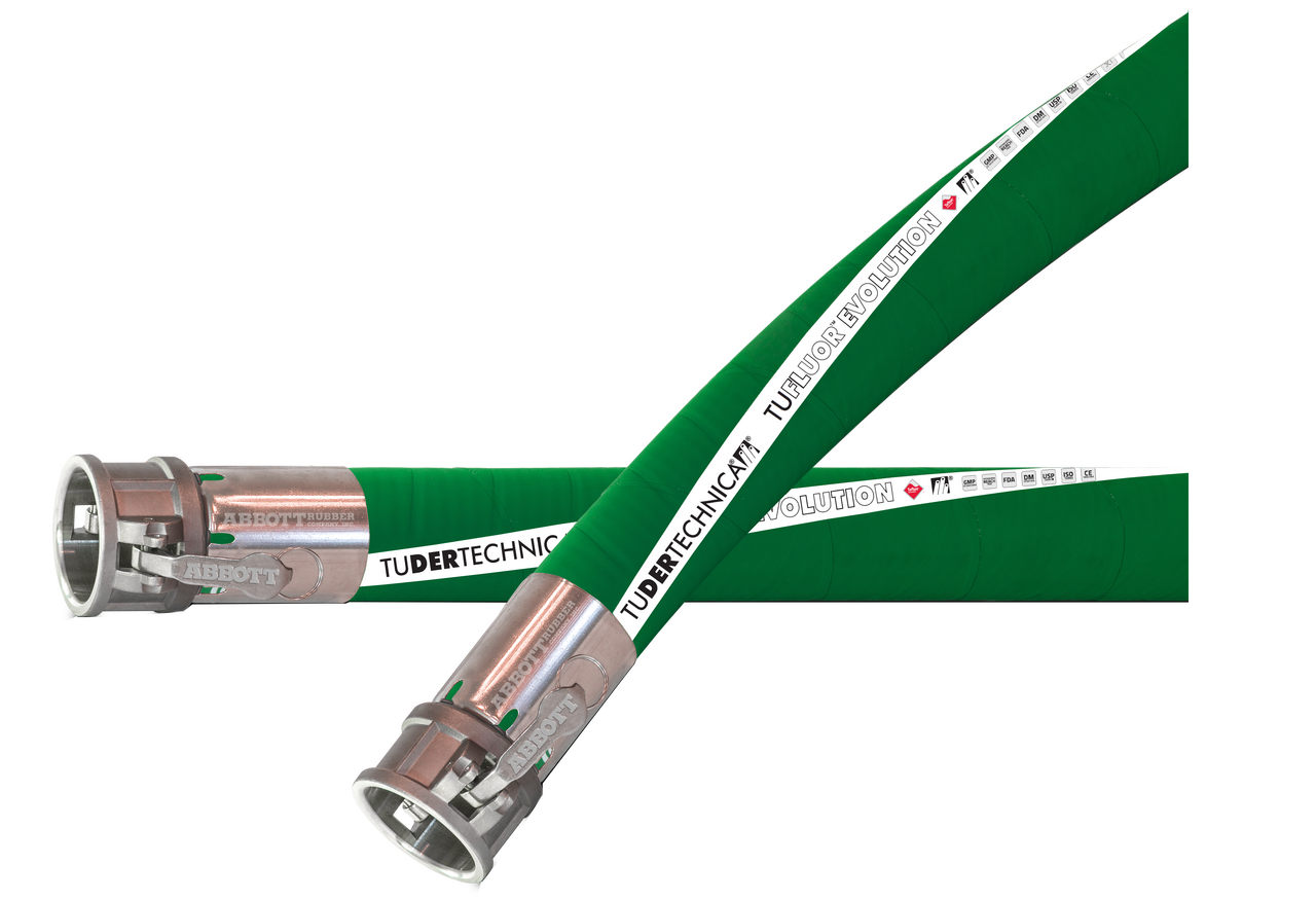 TUFLUOR® Evolution PTFE Hose Assembly (316 Stainless Camlocks)