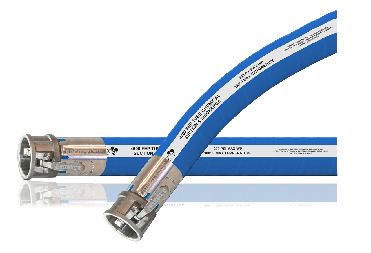 4600CF FEP Chemical Hose Assembly (316 Stainless Camlocks)