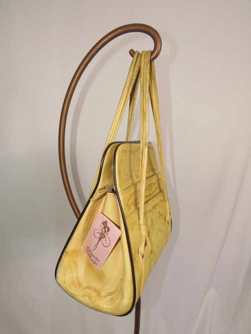 Fawn Mexican Tooled Leather Purse - Orlando Vintage Clothing and Costume