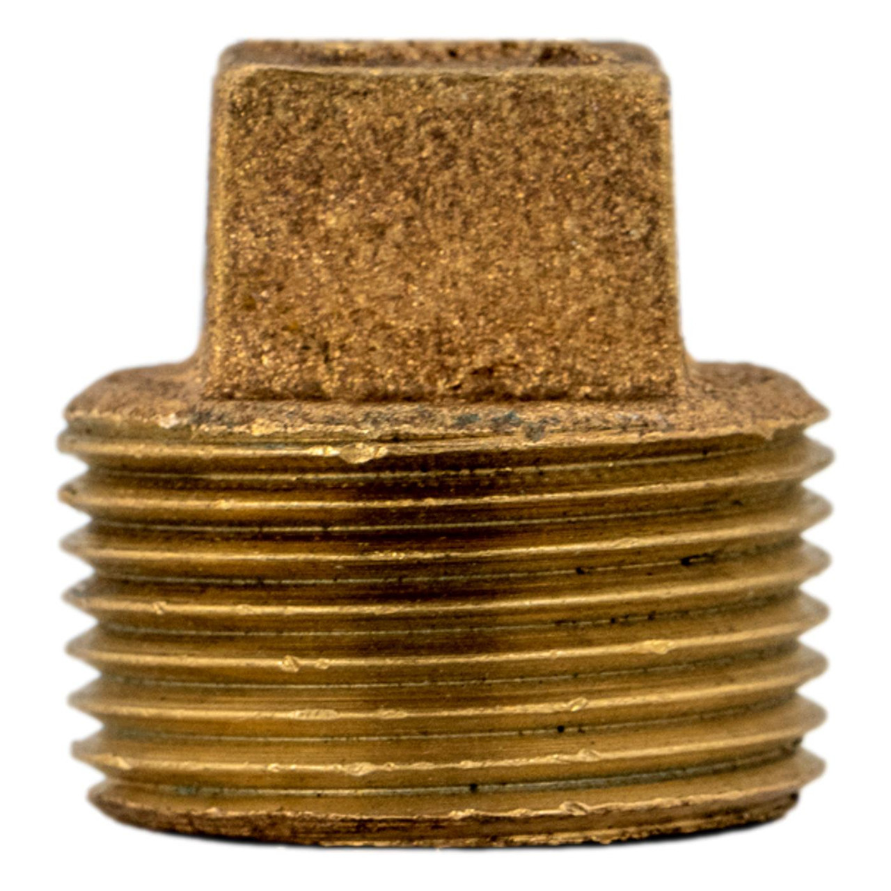 Threaded Square Head Cored Plug 1" MPT | Geo-Hydro Supply