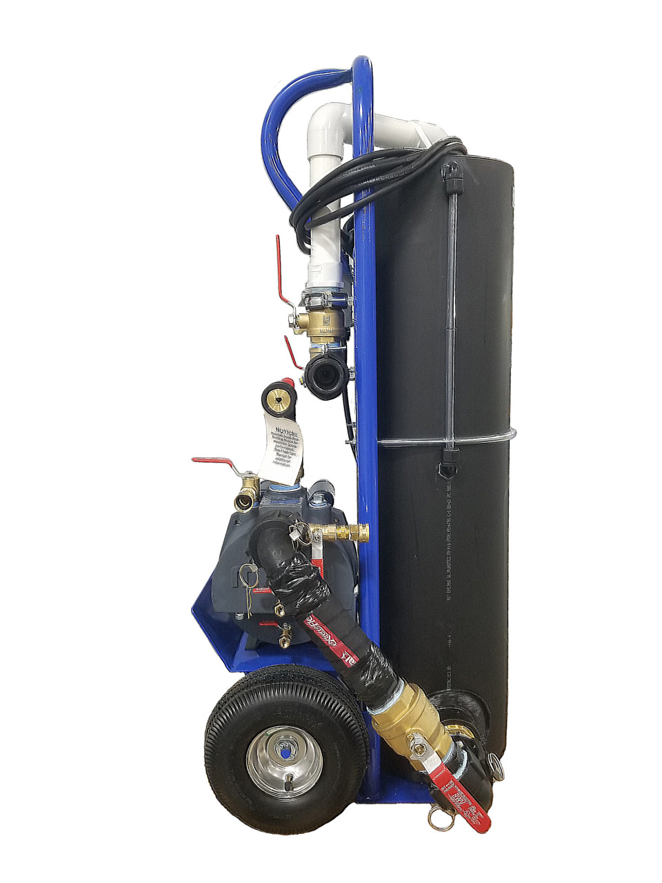 Geothermal Flush Cart with 1-1/2" Hoses and 1-1/4" Ball Valves - 1.5 HP ...