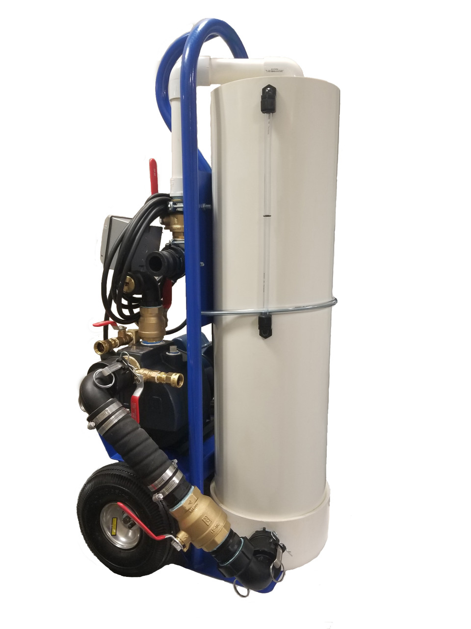 Geothermal Flush Cart with 1-1/2" Hoses and 1-1/4" Ball Valves - 1.5 HP ...