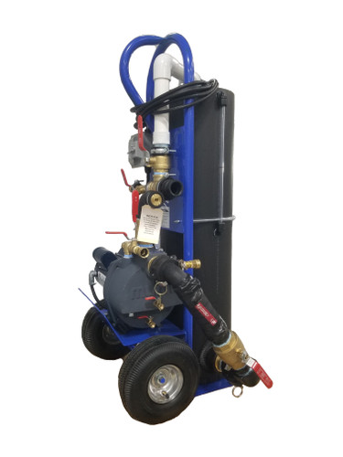 Geothermal Flush Cart with 1-1/2" Hoses and 1-1/4" Ball Valves - 1.5 HP ...