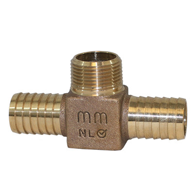 No-Lead Bronze 1" Hydrant Tee | Geo Hydro Supply