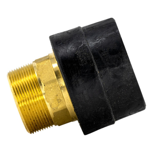 Brass Adapter - 2" PE Fusion x 2" Male Pipe Thread | Geo-Hydro Supply