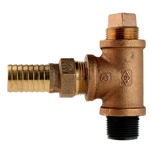 Flush Port Assembly for QT and GT Flow Centers Brass 1"