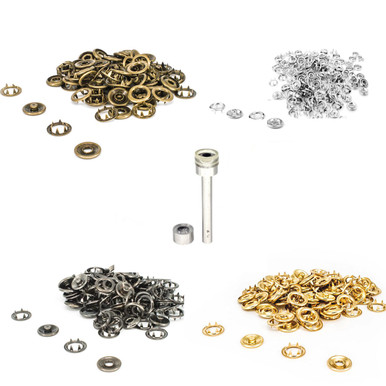 20mm 4-Part Snap Poppers (20 Sets) - Trimming Shop