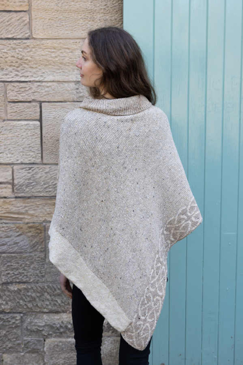 Bill Baber Oat Donegal Mull Shawl