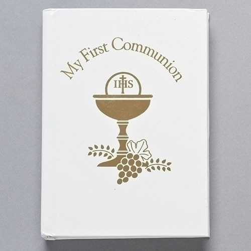 First Communion White Chalice Book
