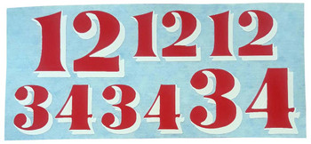 Chi-Town Vintage Numbers Red CR063-14R - PCH Parts Express