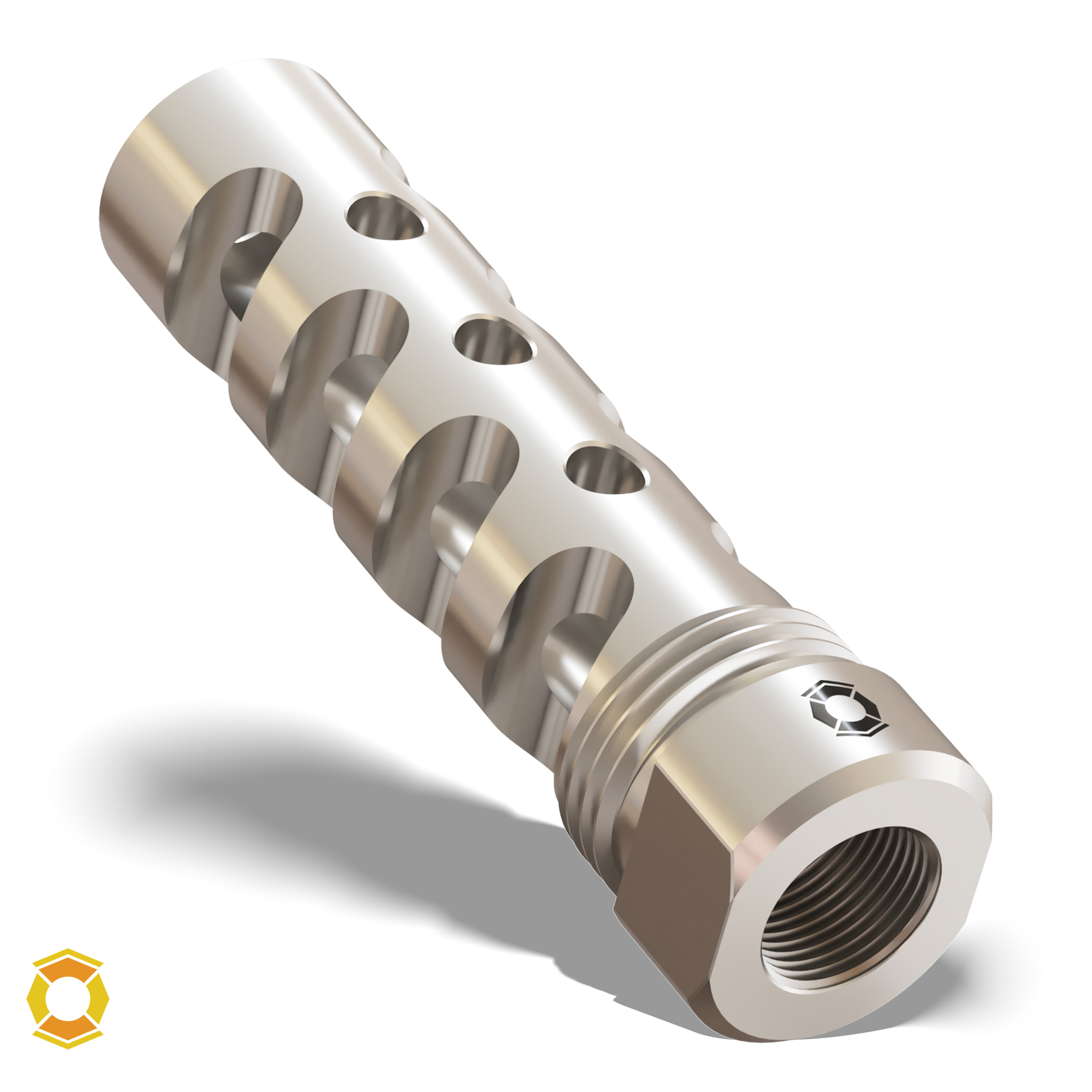 1/2-28 to 13/16-16 Muzzle Device - Black (Steel)