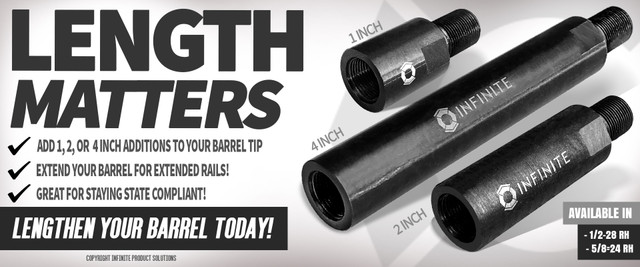 Infinite Product Solutions – Barrel Thread Adapters, Cleaning Kits