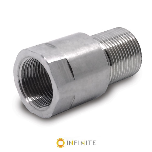 9/16-24 RH to 5/8-24 RH Thread Adapter - Stainless Steel - Infinite ...