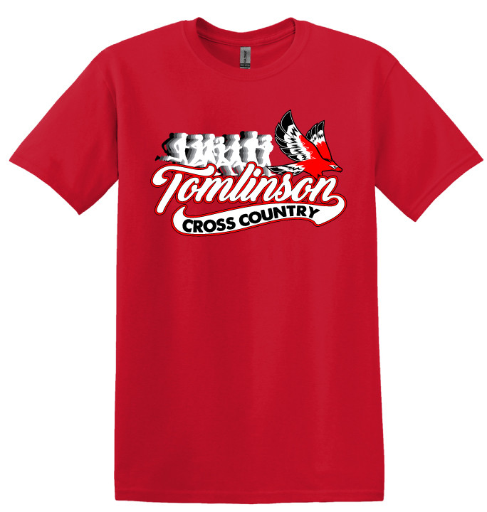 Tomlinson Cross Country - Red T-shirt - Puddle Bear