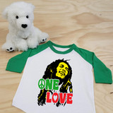 Bob Marley "One Love" Tribute Adult Shirt - Puddle Bear