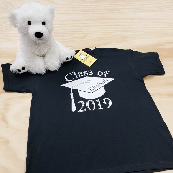Class of Shirt Graduation Hat with Year and Name - Puddle Bear