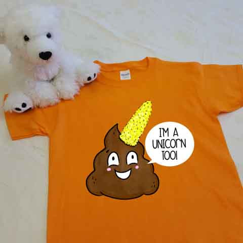Poopicorn the Unicorn Poop Youth Shirt - Puddle Bear