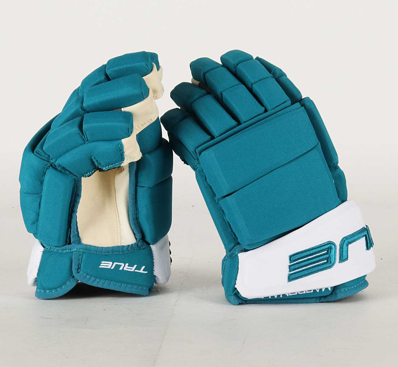 14" TRUE 4 Roll Pro Gloves - Jacob MacDonald San Jose Sharks - Pro ...