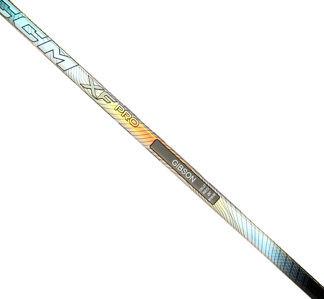 Left - John Gibson White XF Pro Stick - Pro Stock Hockey