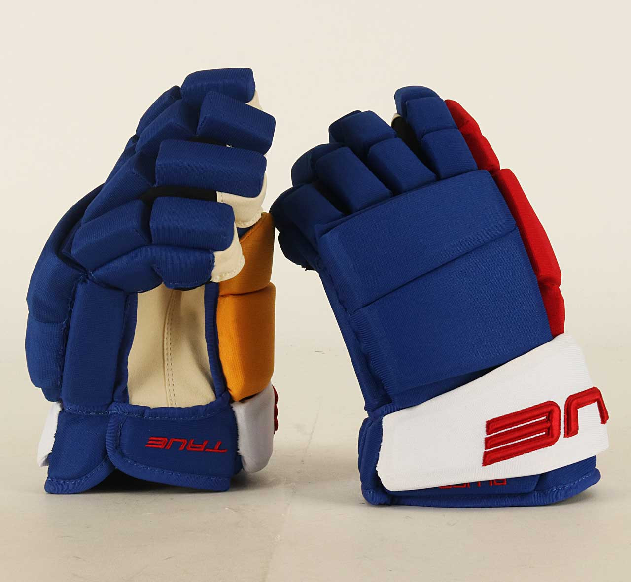 15" True 4 Roll Pro Gloves - Team Stock St. Louis Blues - Pro Stock Hockey