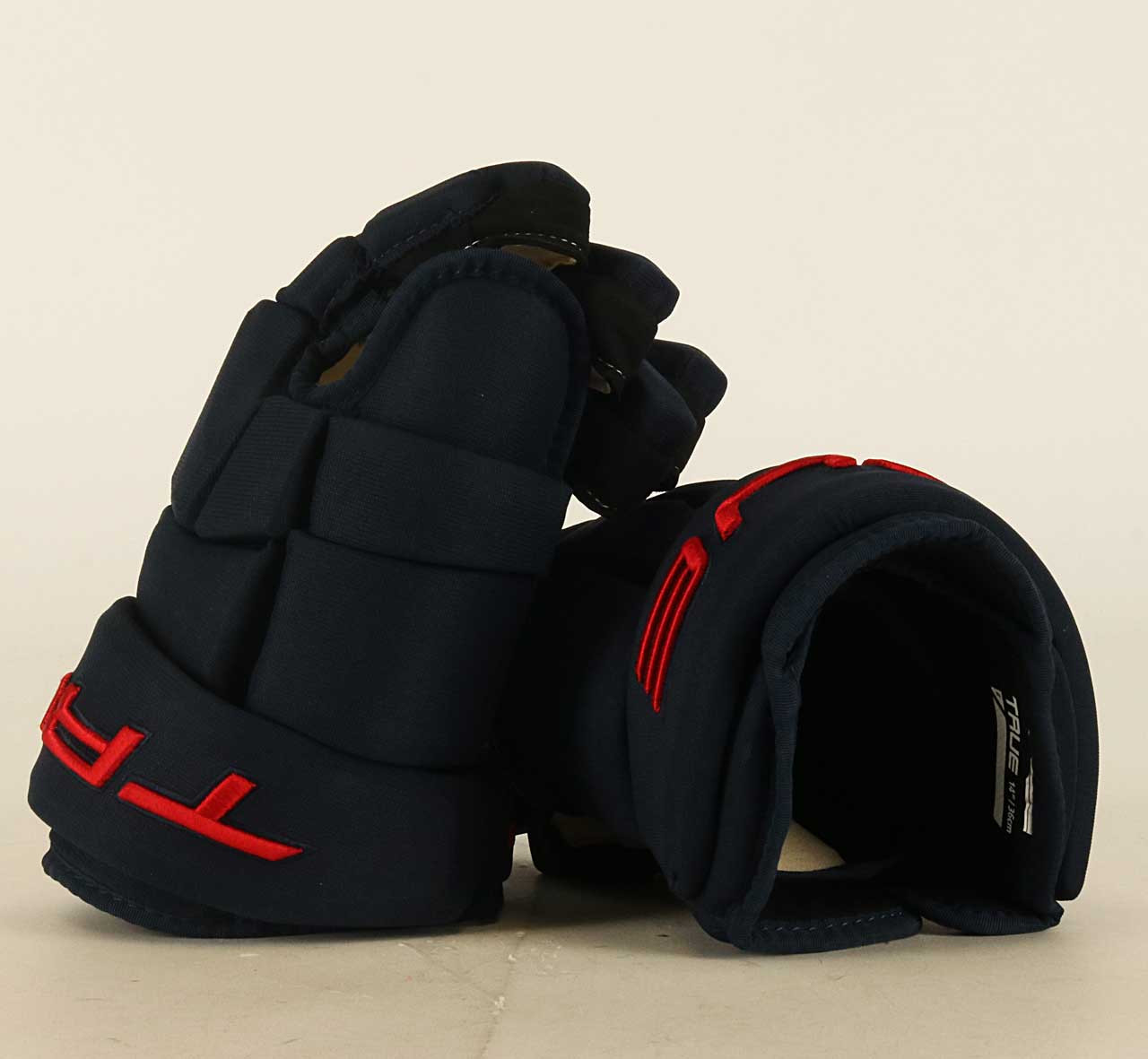 13.5" True 4 Roll Pro Gloves - Team Stock New York Rangers - Pro Stock ...