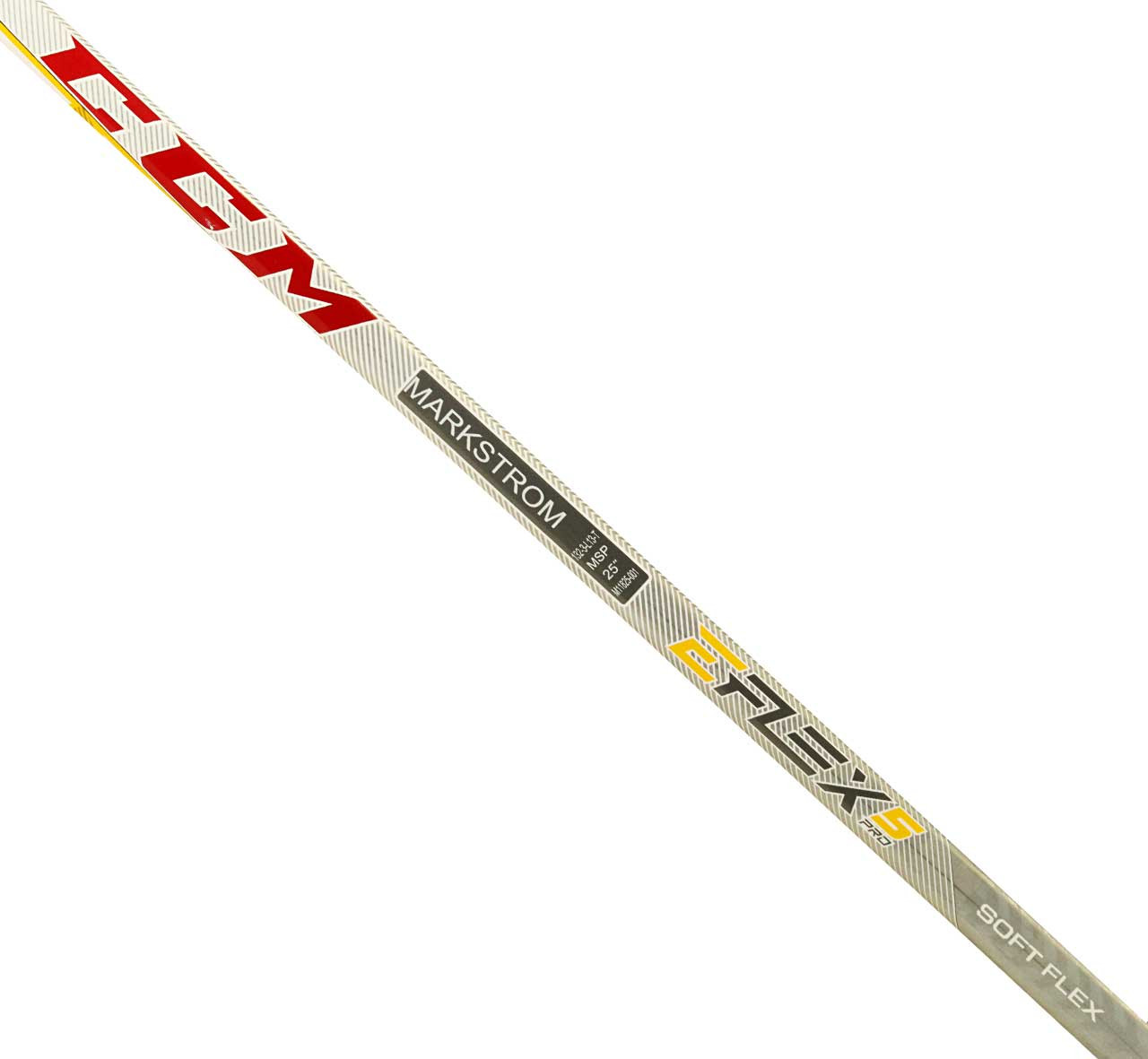 Left - Jacob Markstrom Gray Extreme Flex 5 Pro Stick - Pro Stock Hockey