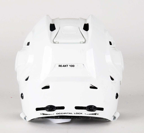 Size M - Bauer Re-Akt 100 White Helmet - Columbus Blue Jackets - Pro ...