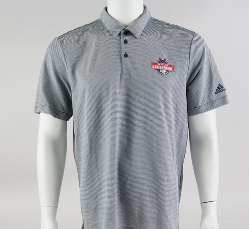 Washington Capitals Medium Adidas Otman Pencil Stripe Short Sleeve Polo ...