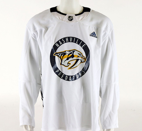 Practice Jersey - Nashville Predators - White Adidas Size 58 #3 - Pro ...