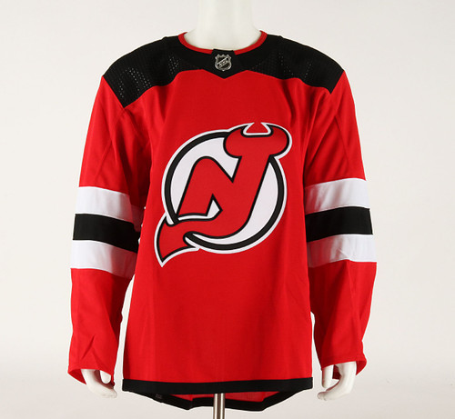 Game Jersey - New Jersey Devils - Red Adidas Size 58 - Pro Stock Hockey