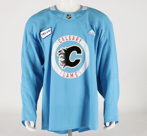 Practice Jersey - Calgary Flames - Baby Blue Adidas Size 58+ - Pro ...