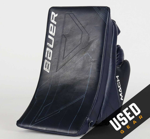 Full Right - Bauer Supreme Mach Navy Blue Blocker - Yaroslav Askarov ...