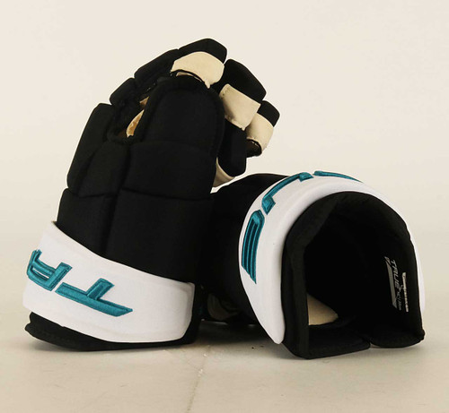 15" True 4 Roll Pro Gloves - Team Stock San Jose Sharks - Pro Stock Hockey