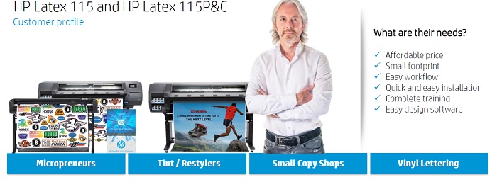 HP Latex Print & Cut Plus Solution - HP 115 54in Printer and 54in HP ...