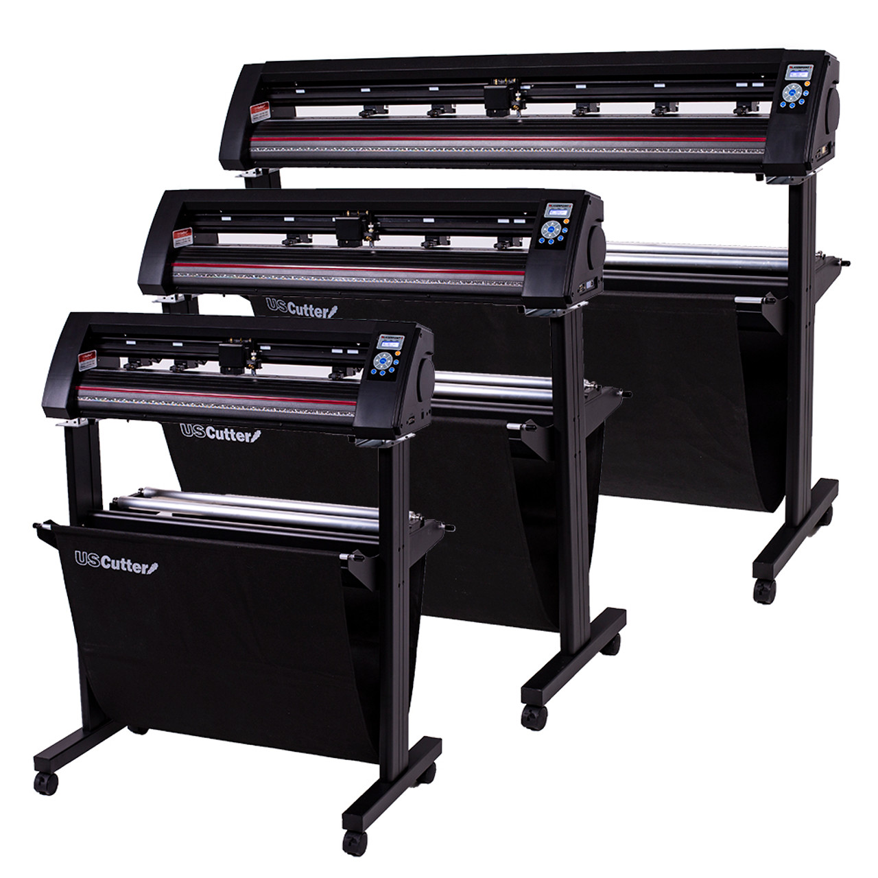 Refurbished 34 LaserPoint 3 Vinyl Cutter with Stand and Catch Basket USCutter