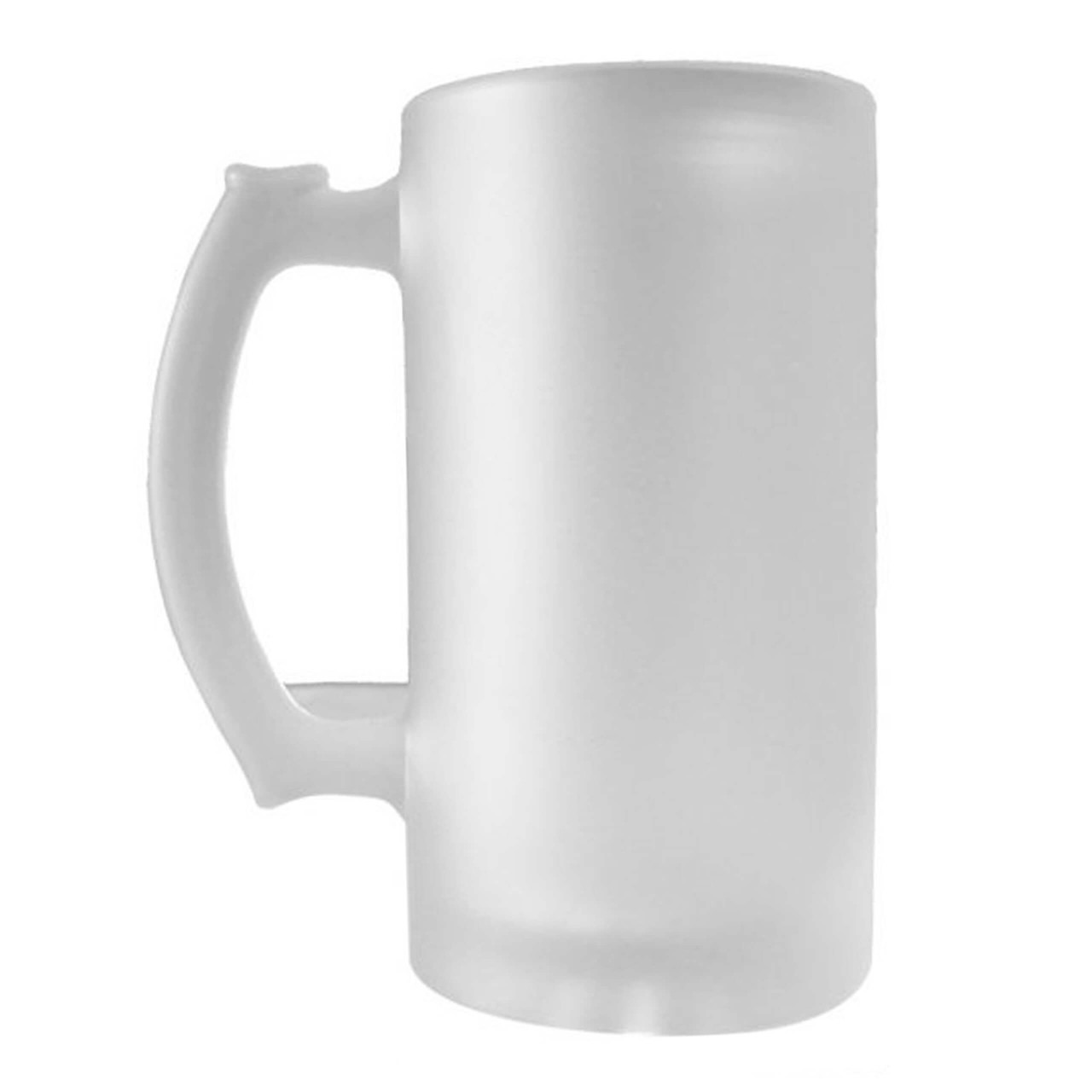 16oz Frosted Glass Beer Mug Dye Sublimation Blank - USCutter