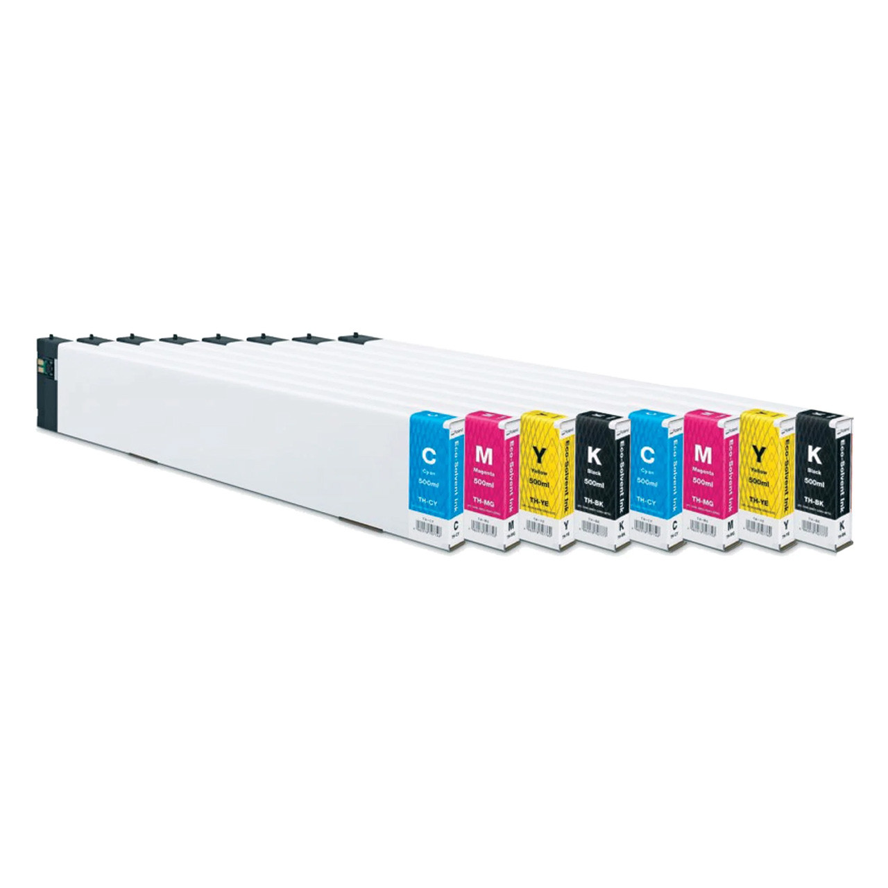 Roland TrueVIS TH Eco-Solvent Ink Set for XP-640 Printer Dual CMYK