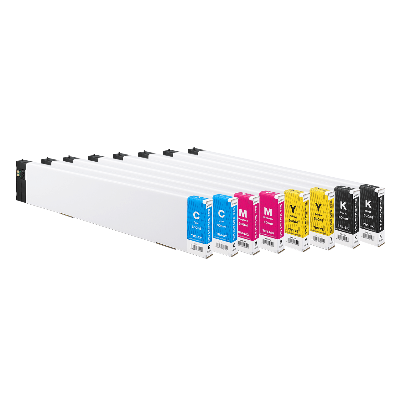 Roland TrueVIS TR3 Ink Set for XG Printers CCMMYYKK & Cleaning Pouch