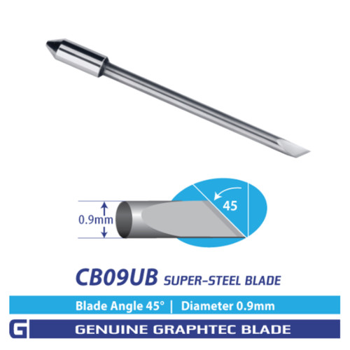 Graphtec CB09UB 0.9mm 45° Cutting Angle Blades 5-Pack (for CE8000 and ...