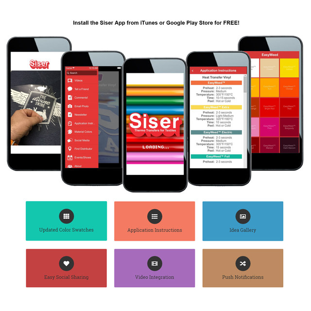 Siser ColorPrint Easy Printable Heat Transfer Vinyl