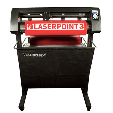 Refurbished 28" LaserPoint 3 Vinyl Cutter with Stand and Catch Basket ...