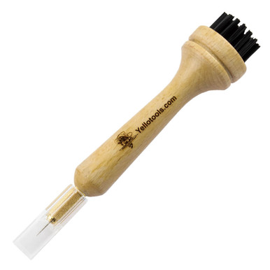 Yellotools YelloBrush Rivet Brush with Piercing Needle.