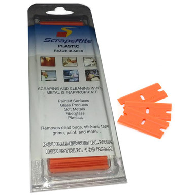 GAP ScrapeRite Double-Edge Plastic Razor Extra Blades (100-pack) - USCutter