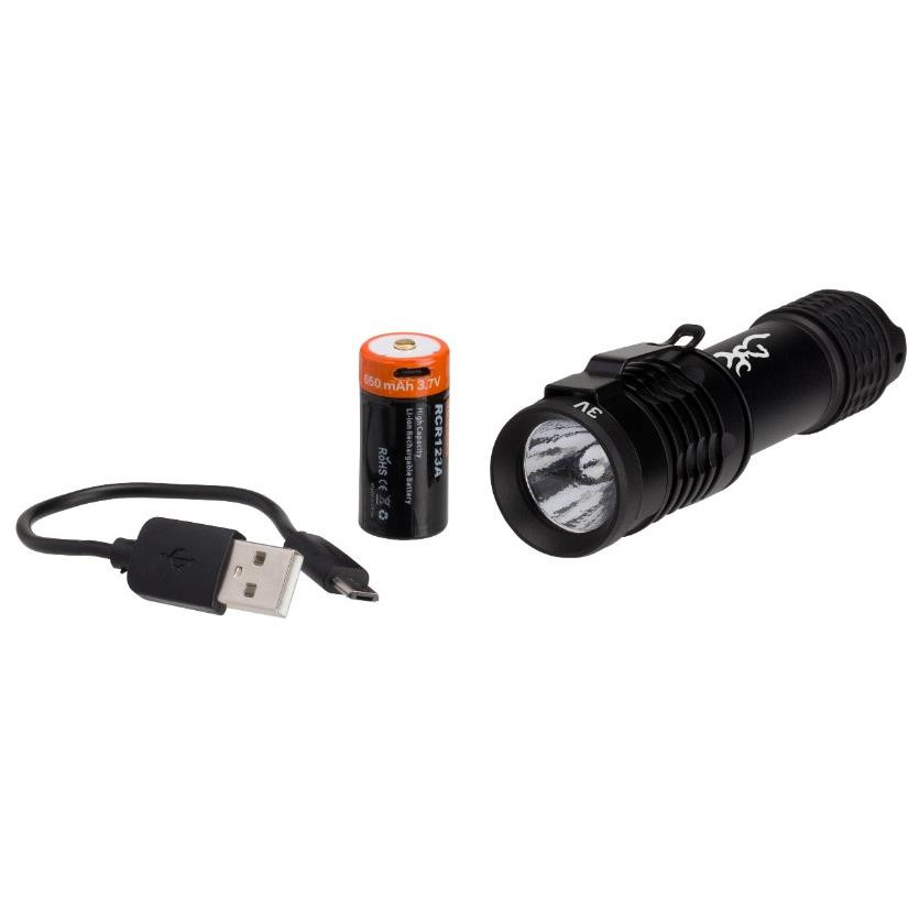 Browning Blackout 3V USB Rechargeable Flashlight #3713403 - GameMasters ...