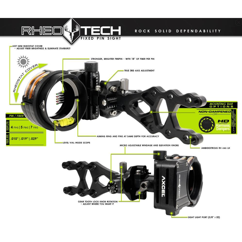 Truball Axcel Rheotech Sight #AXRT-N519-BK - GameMasters Outdoors