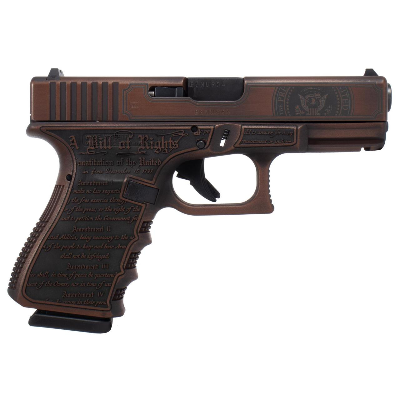 Glock 19 Gen3 Trump 2024 #GLUI1950203T24R - GameMasters Outdoors