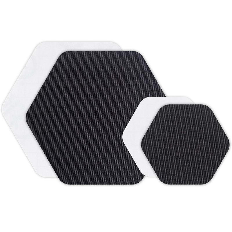 Tenacious Tape Hex Patches- Black/Clear - 2 Lrg,2 Sm #10740 ...