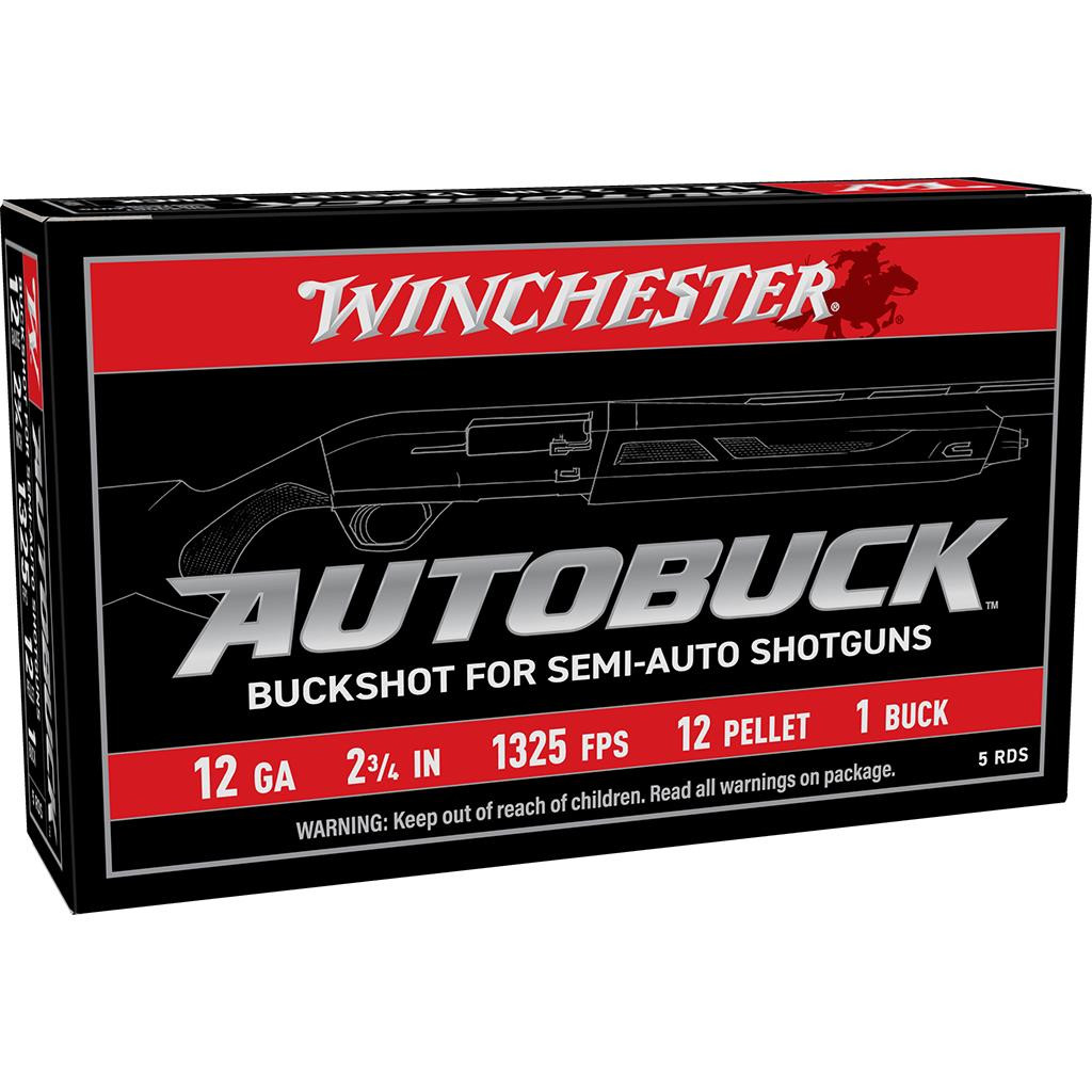 Winchester Autobuck 12ga 2-3/4" 12 Pellet 1 Buck #USAB121 - GameMasters ...