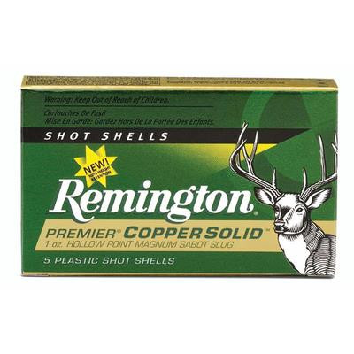 Remington Premier CopperSolid 12 Gauge 3 Inch HP Sabot Slugs ...