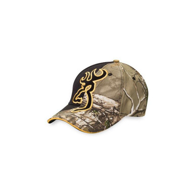 Browning Big Buckmark Camo Cap - Realtree Xtra/Black #308204241 ...